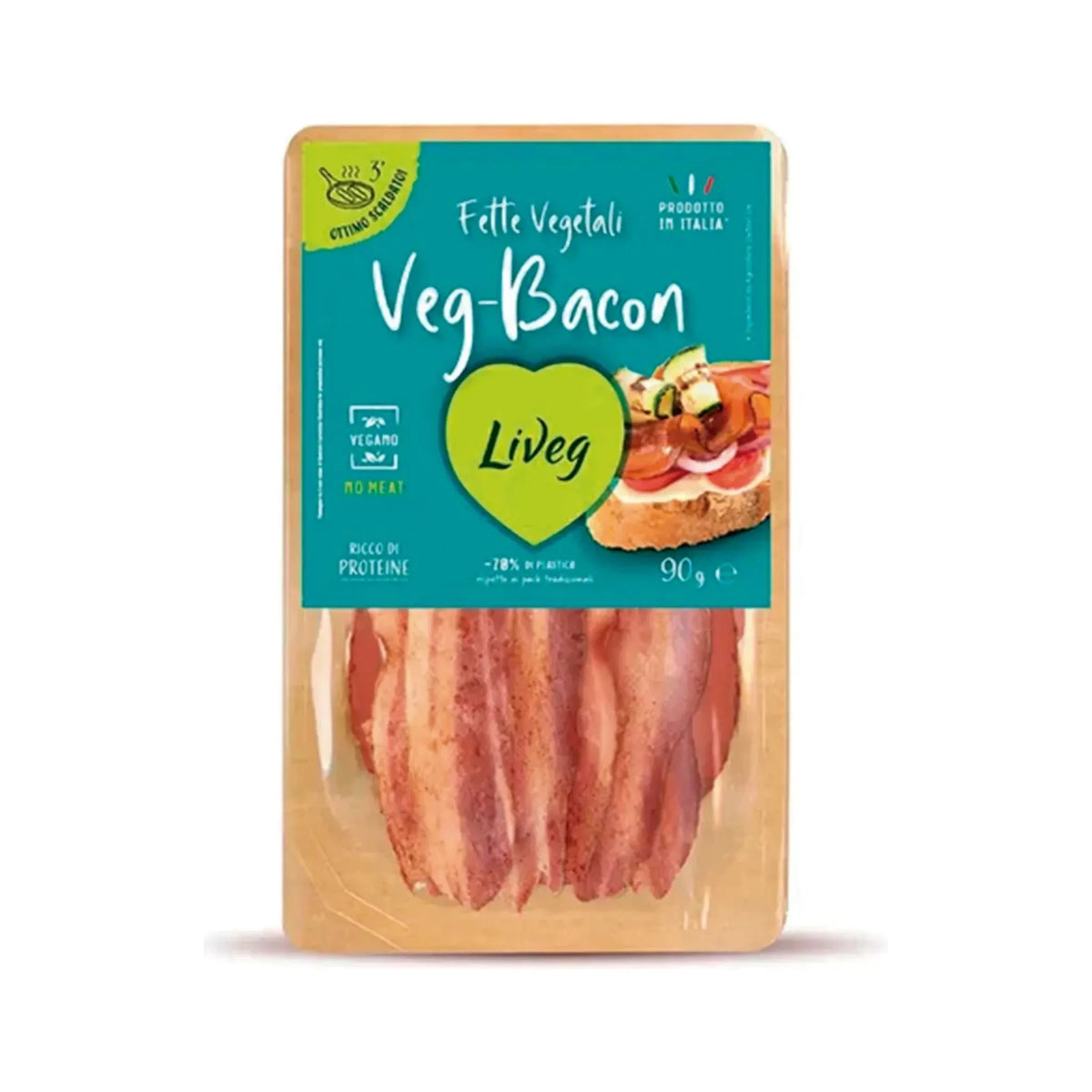 Liveg - Lonchas Veganas Estilo Bacon (Veg-Bacon) – True Vegan